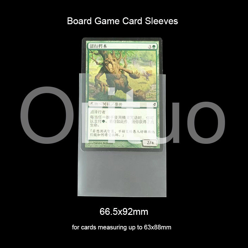 Clear Double Matte Sleeves Cards Non Glare PVC Free Cpp Deck Protector ...