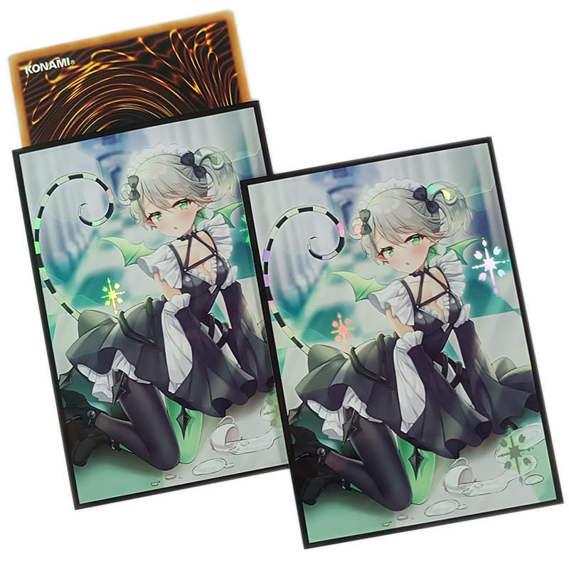 Custom Printed Cartoon Card Sleeve Holographic Art Anime YUGIOH ...