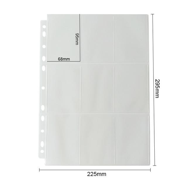 Tcg Clear Pocket Pages 9PP 002 Cpp 9 Pocket Trading Card Pages